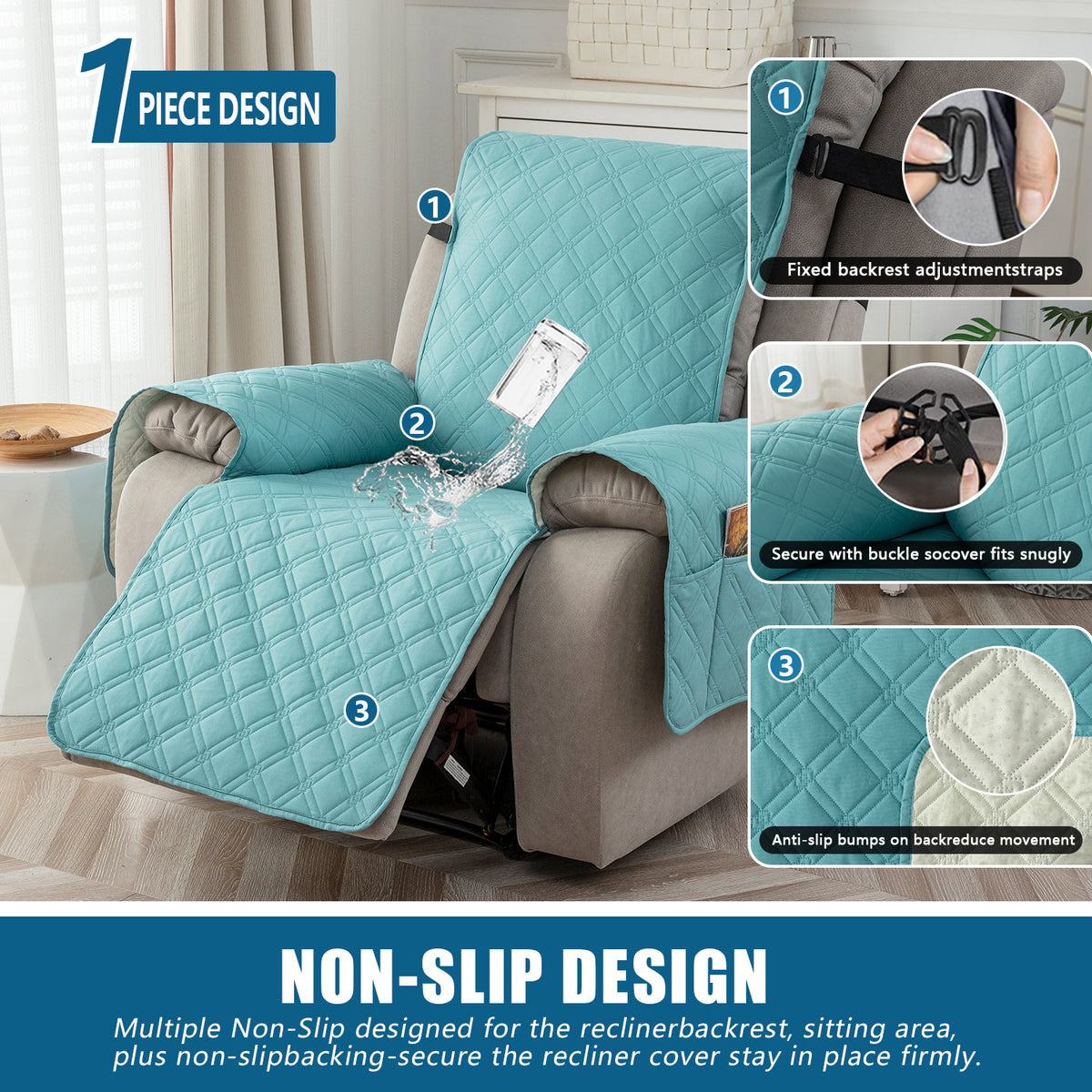 100% Waterproof Recliner Cover – Doottoo